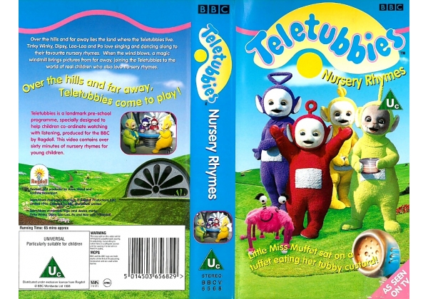Teletubbies Nursery Rhymes 1998 On BBC Video United Kingdom VHS 